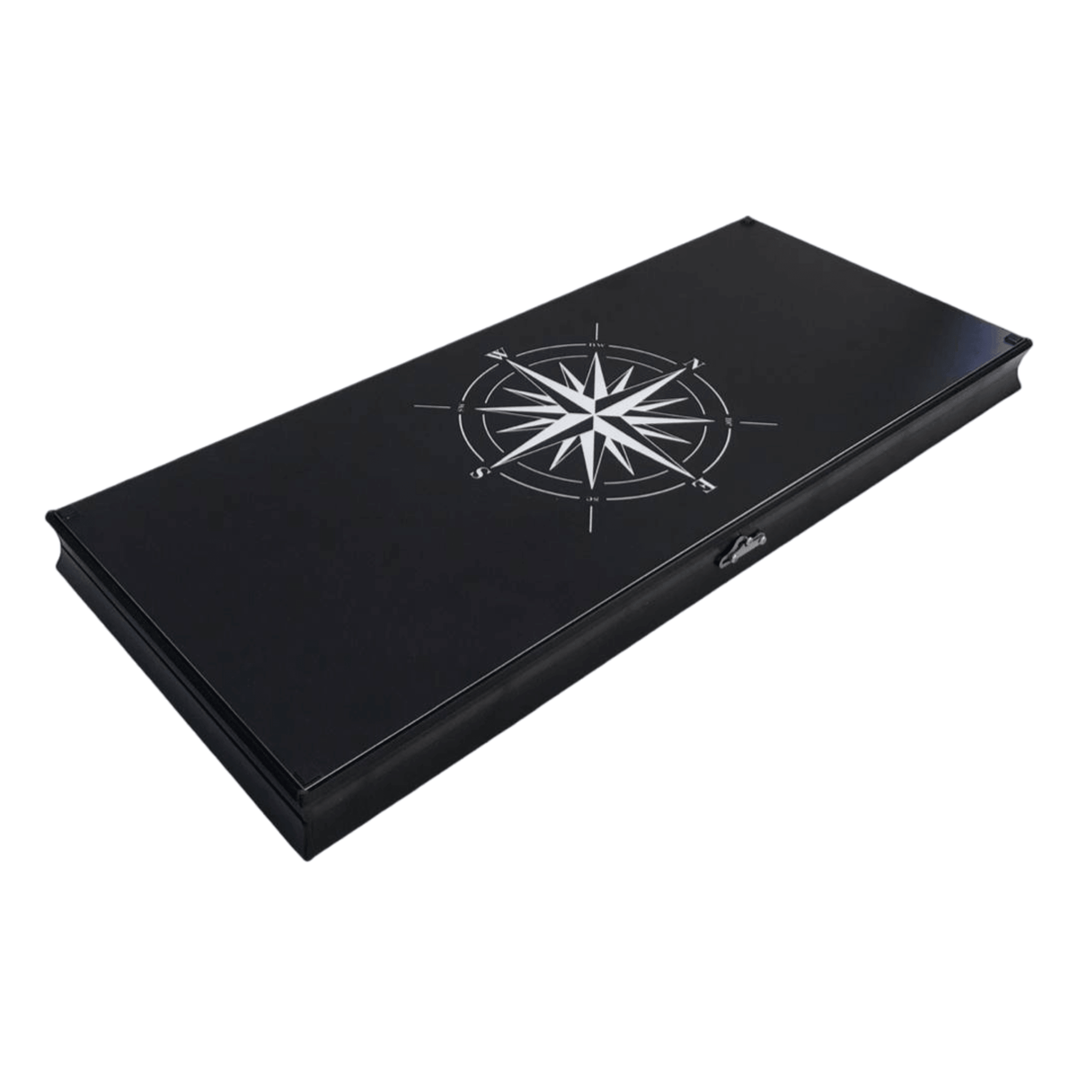 Glass Backgammon "Wind Rose", Beautiful Backgammon Set